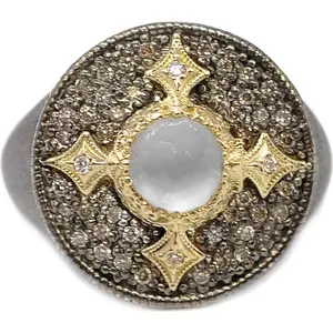 ARMENTA Crivelli & Chalcedony Signet Ring