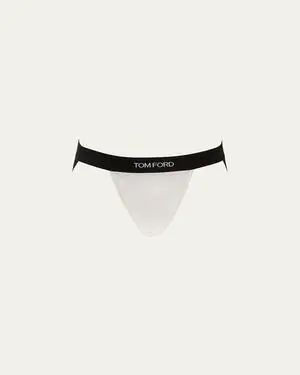 TOM FORD Cotton Jock Strap - 100 White