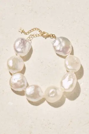 Mateo 14-karat Gold Pearl Bracelet