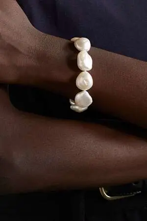 Mateo 14-karat Gold Pearl Bracelet