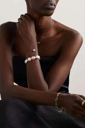 Mateo 14-karat Gold Pearl Bracelet