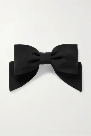 SOPHIE BUHAI Net Sustain Satin Bow Hair Clip - Black