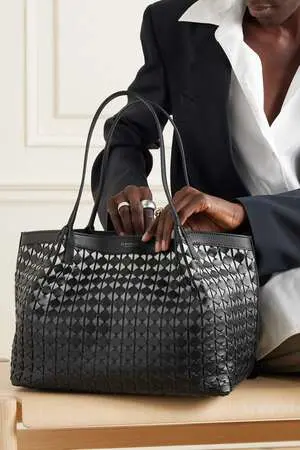 SERAPIAN Secret Small Woven Leather Tote