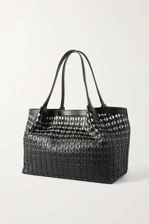SERAPIAN Secret Small Woven Leather Tote