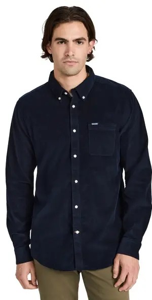 Barbour Ramsey Corduroy Shirt - Navy