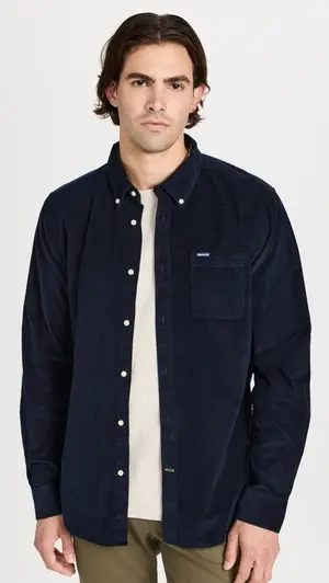 Barbour Ramsey Corduroy Shirt - Navy