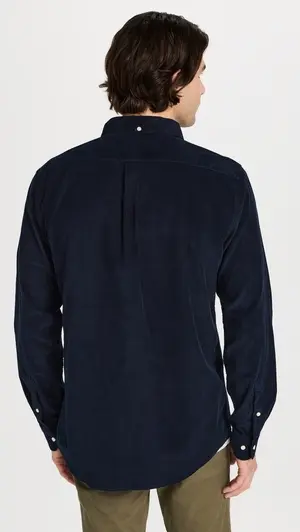 Barbour Ramsey Corduroy Shirt - Navy