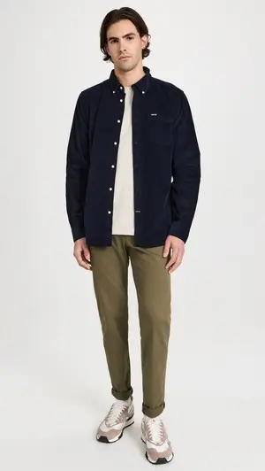 Barbour Ramsey Corduroy Shirt - Navy