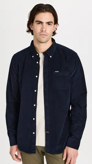 Barbour Ramsey Corduroy Shirt - Navy