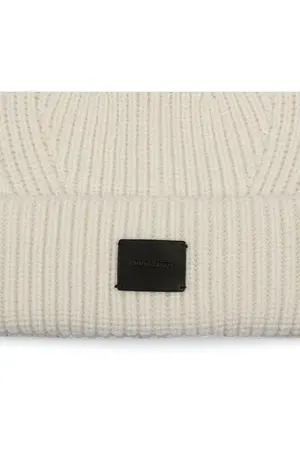 ALLSAINTS Travelling Rib Knit Wool Blend Beanie