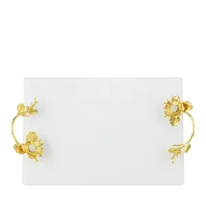 OLIVIA RIEGEL Botanica Glass Tray - Gold