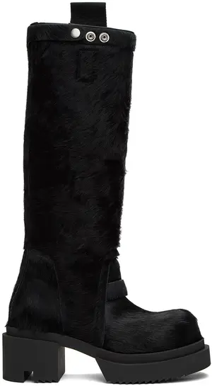 Rick Owens Rick Owens Black Pull On Bogun Boots - 09 Black