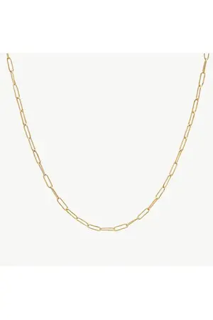 SOKO Mini Ellipse Link Necklace - Silver
