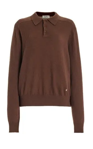 Eterne Brady Cashmere Pullover Sweater  Xs/s Brown