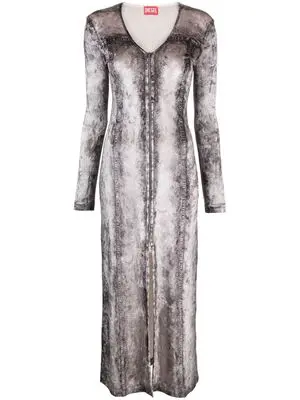 DIESEL® Photograph-print Dress - Grey