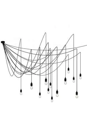 SELETTI Maman Chandelier Ceiling Lamp - Black
