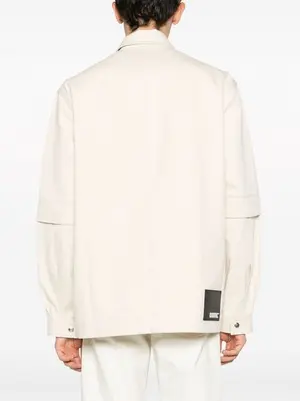 OAMC Short-sleeve Overlay Cotton Shirt Jacket