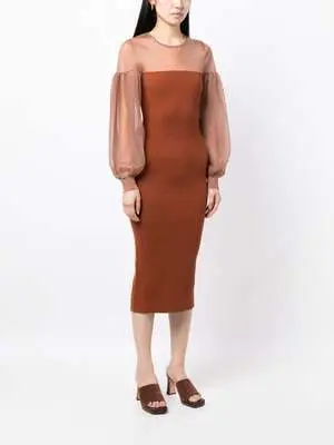 Ulla Johnson Milla Sheer-paneling Dress