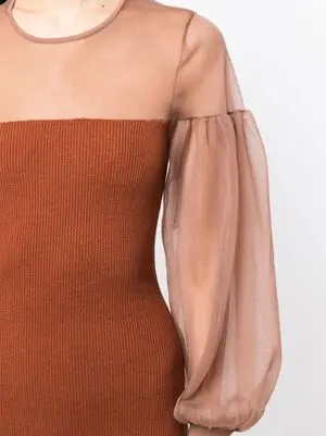 Ulla Johnson Milla Sheer-paneling Dress