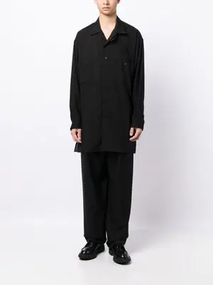 Yohji Yamamoto Notched-collar Button-up Shirt