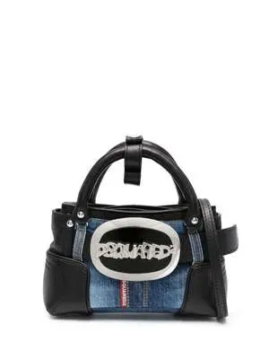 Dsquared2 Denim Patchwork Tote Bag