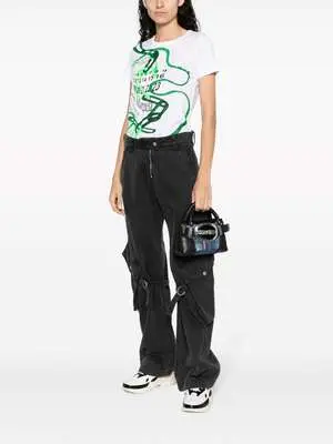 Dsquared2 Denim Patchwork Tote Bag
