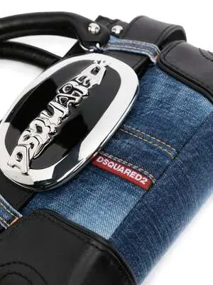 Dsquared2 Denim Patchwork Tote Bag