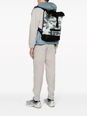 Rains Camouflage-print Textured Backpack