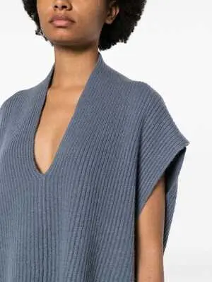 JOSEPH Plunging V-neck Ribbed-knit Jumper