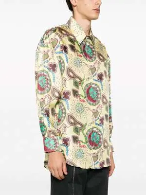 BLUEMARBLE Graphic-print Silk Shirt