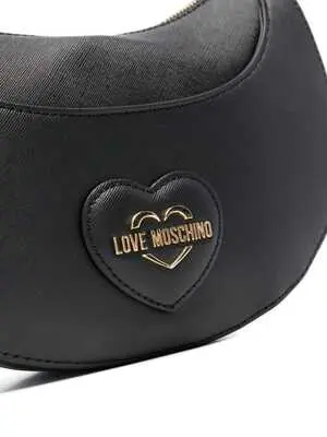 Moschino Logo-plaque Heart-patch Shoulder Bag