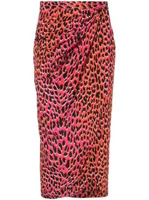 Zadig&Voltaire Jamelia Leopard-print Skirt - Pink