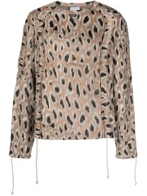 BLUEMARBLE Leopard-print Jumper - Neutrals