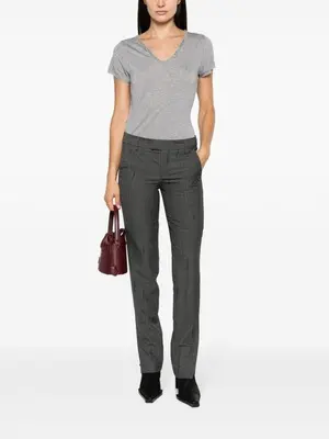 Zadig&Voltaire Prune Striped Trousers - Grey