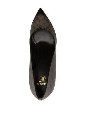 Balmain 100mm Monogrammed Pumps