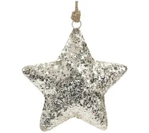 MELROSE Mosaic Metal Star Ornament - One-color