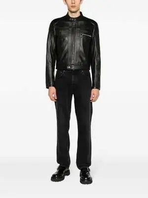 Dolce & Gabbana Nappa Leather Biker Jacket