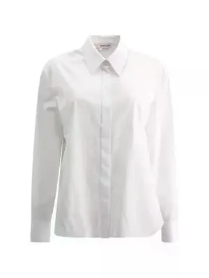 Alexander McQueen Point-collar Cotton Shirt