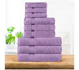 SUPERIOR Egyptian Cotton Highly Absorbent 9-pc Ft Towel Set