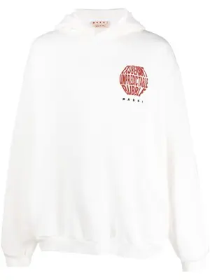 Marni Graphic-print Cotton Hoodie