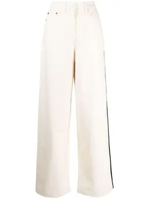 PETER DO High-rise Wide-leg Jeans - Neutrals