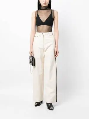 PETER DO High-rise Wide-leg Jeans - Neutrals