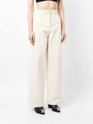 PETER DO High-rise Wide-leg Jeans - Neutrals