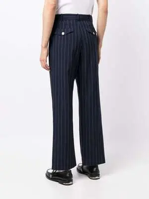 LATE CHECKOUT Pinstripe Virgin Wool Trousers