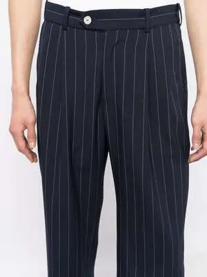 LATE CHECKOUT Pinstripe Virgin Wool Trousers