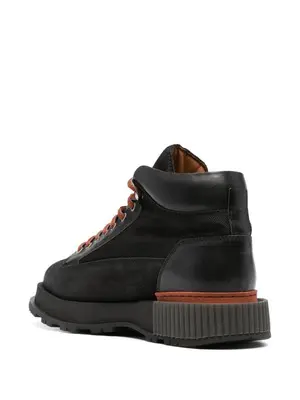 BUTTERO® Logo-debossed Leather Boots