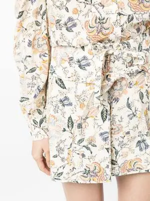 Ulla Johnson Quilted Silk Miniskirt