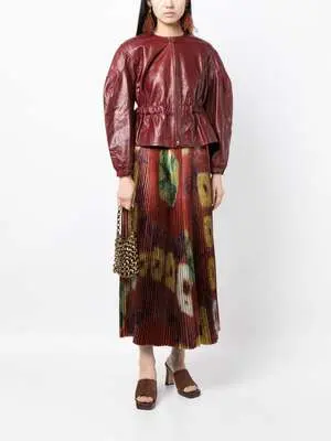 Ulla Johnson Rami High-waisted Pleated Skirt
