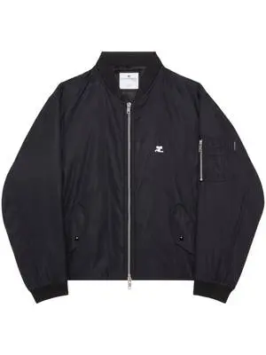 COURREGES Logo-embroidered Bomber Jacket