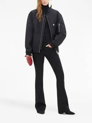 COURREGES Logo-embroidered Bomber Jacket
